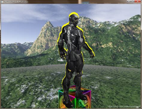 opengl学习之模板测试绘制模型的轮廓 opengl 板测试勾画物体轮廓 csdn博客