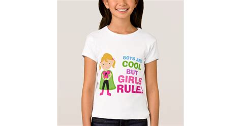 Girls Rule T Shirt Zazzle