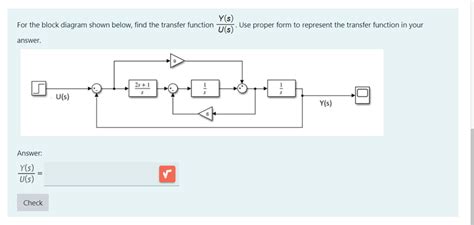 solved for the block diagram shown below find the transfer