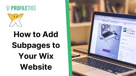 How To Add Subpages To Your Wix Website Wix Tutorial Wix For