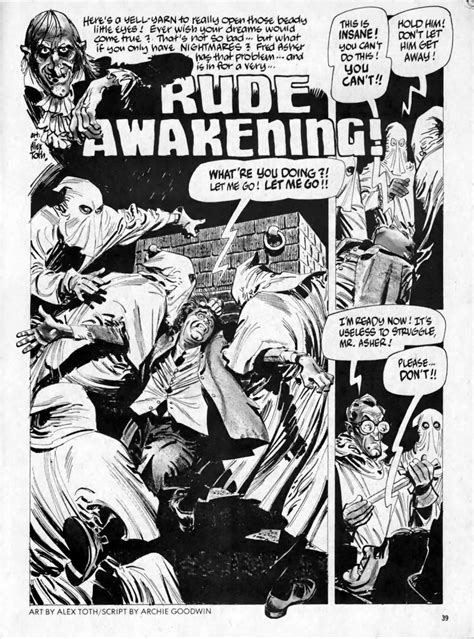 The Alex Toth Archives Toth Creepy 7 Rude Awakening February 1966 Ec Comics Star Comics