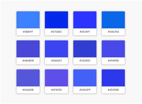 Cobalt Color Chart