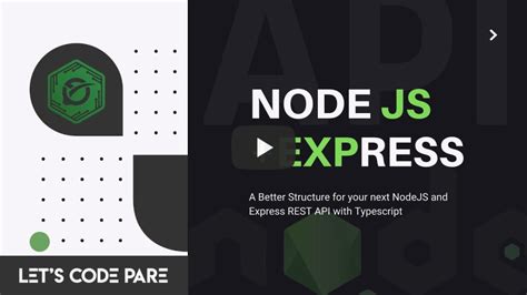 a better structure for nodejs and express rest api with typescript let s code pare