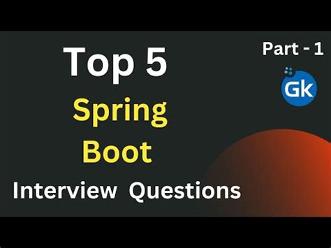 Spring Boot Framework Interview Questions YouTube