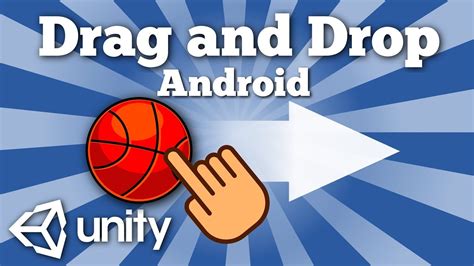 how to drag and drop game object in android unity game unity tutorial youtube