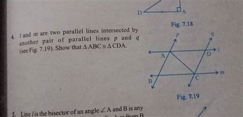 4 I And M Are Two Parallel Lines Intersected By Another Pair Of Parallel