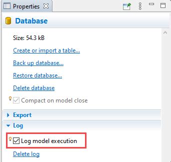 Model Execution Logs AnyLogic Help
