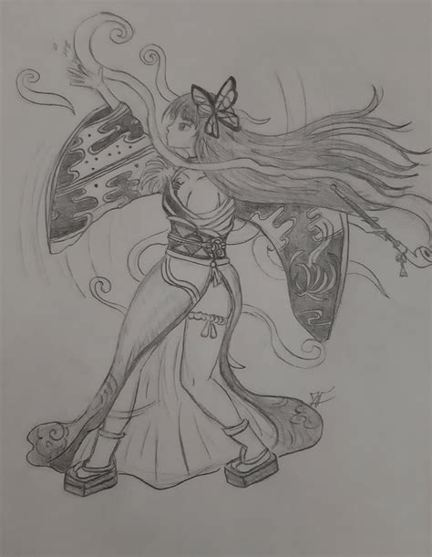 A Quick Pencil Sketch Of Izanami I Made Rgirlsxbattle2