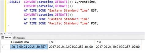 Sql Server Simple Explanation Of At Time Zone Feature Sql Authority With Pinal Dave