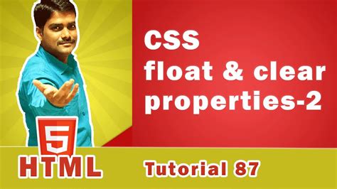HTML CSS Float And Clear Properties Part2 HTML Tutorial 87 YouTube
