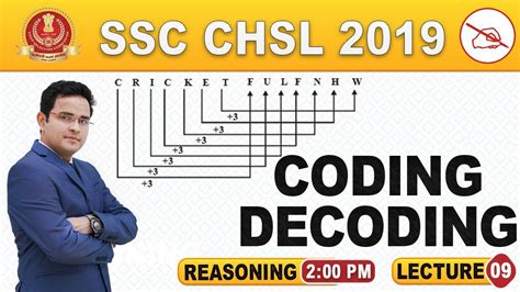 coding decoding ssc chsl 2019 reasoning 2 00 pm youtube
