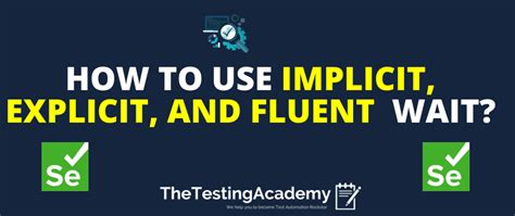 How To Use Implicit Explicit And Fluent Wait With Selenium DEV