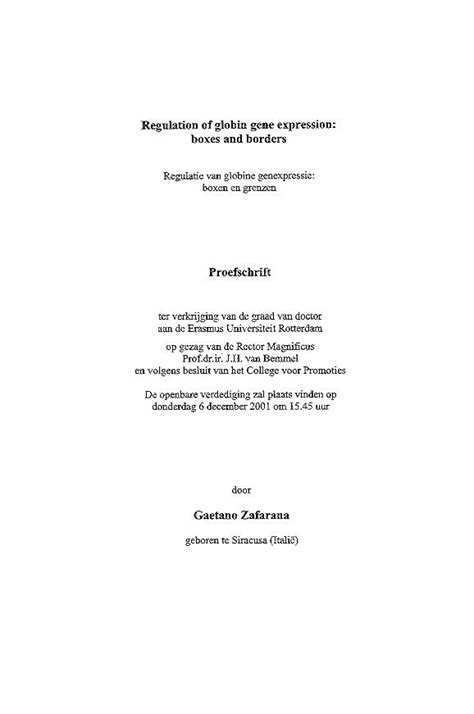 PDF Regulation Of Globin Gene Expression Boxes And Borders