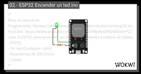 02 esp32 encender un o wokwi esp32 stm32 arduino simulator