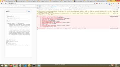 ionic framework error typeerror object is not a function at webintent get [as action