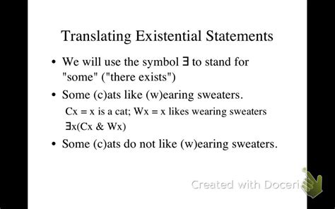 translating existential statements in predicate logic youtube