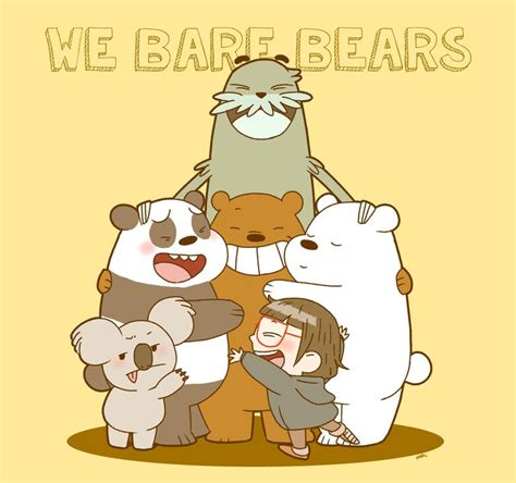 We Bare Bears Grizzly Grizz Panda Ice Bear Chloe Nom Nom Charlie En 2019 Escandalosos