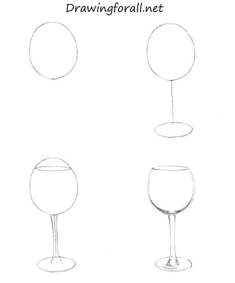 How To Draw A Wine Glass How To Draw A Wine Glass Wine Glass