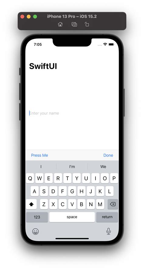 swiftui ios 15 keyboard toolbar doesn t show for textfield stack overflow