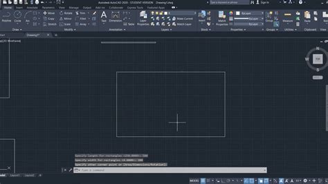 Rectangle Command In Autocad YouTube