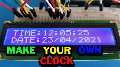 Make Your Own Real Time Clock Using Arduino The Elegoo Ds1307 Module Youtube