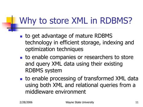 ppt storing and querying xml documents using relational databases powerpoint presentation id
