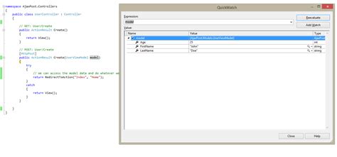 post form data to controller in asp mvc using ajax dotnetxp