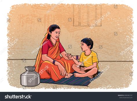 Indian Mother Clipart