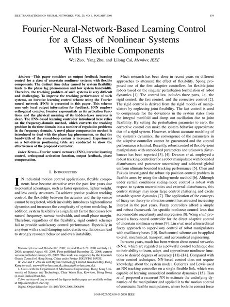 pdf fourier neural network based learning control for a class of nonlinear systems with