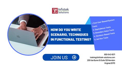 how do you write scenario techniques in functional testing best qa training in usa