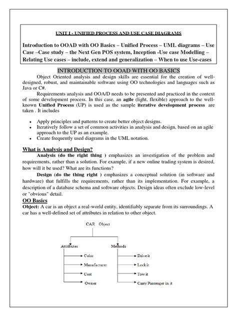 ooad unit 1 pdf inheritance object oriented programming class computer programming
