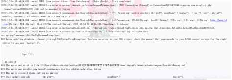 【已解决】cause jva sql sqlsyntaxerrorexception you have an error in your sql sytax；check the nua