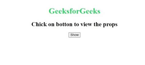 vue js props geeksforgeeks