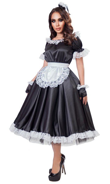 Classic Long Satin French Maid Sat100 Long 16320 Birchplaceshop Fashion And Fantasy