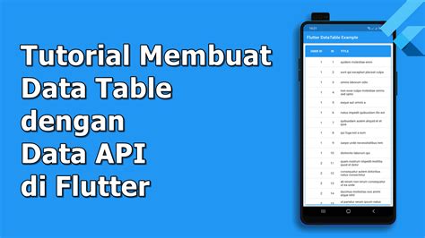 tutorial membuat data table dengan data api di flutter rivaldi 48
