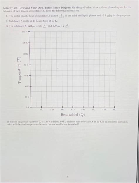 solved activity 3 drawing your own three phase diagram on