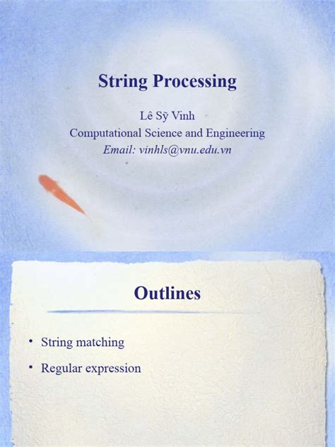 lecture13 string processing pdf regular expression string computer science