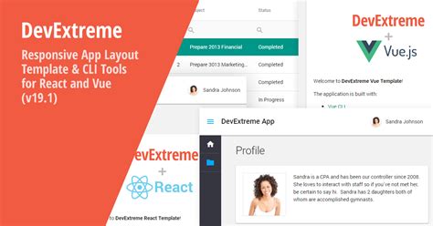 DevExtreme Responsive Application Templates CLI Tools For React And