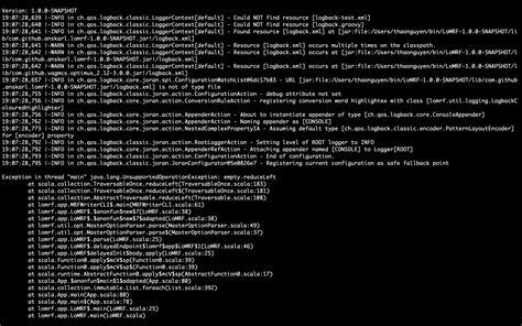 exception java lang unsupportedoperationexception empty reduceleft · issue 15 · anskarl lomrf