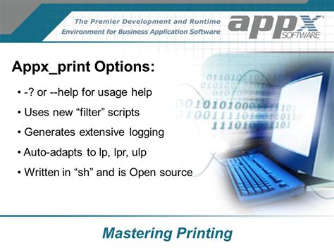 Mastering Printing Printer Control Options Server Side Printing Client