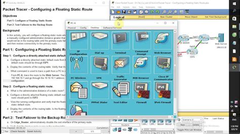 CCNA S2 6 4 3 4 Packet Tracer Configuring A Floating Static Route