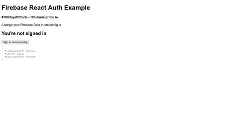 firebase react auth example codesandbox