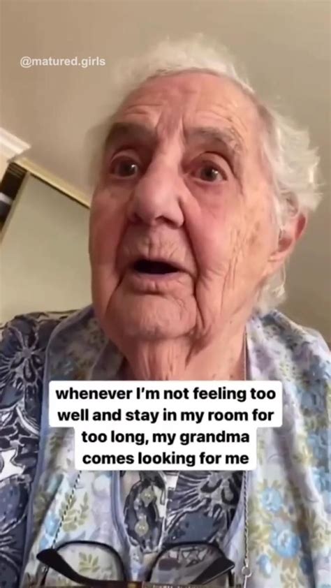 The Way Her Grandma Cares For Her ️ ️ Motivational Quotes Just For Laughs Videos Feel Good