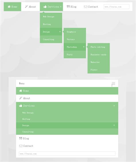 jquery css3响应式多级下拉菜单导航代码 墨鱼部落格
