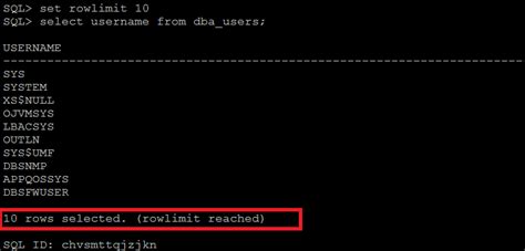 Oracle Sqlplus