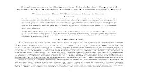 semiparametric regression models for repeated events with random effects and measurement error
