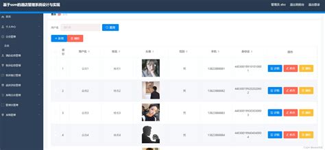 java计算机毕业设计酒店管理系统设计与实现（附源码、数据库） java tomcat 管理系统 csdn博客