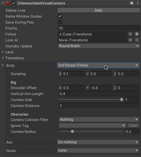 make a follow camera in unity with or without cinemachine game dev beginner