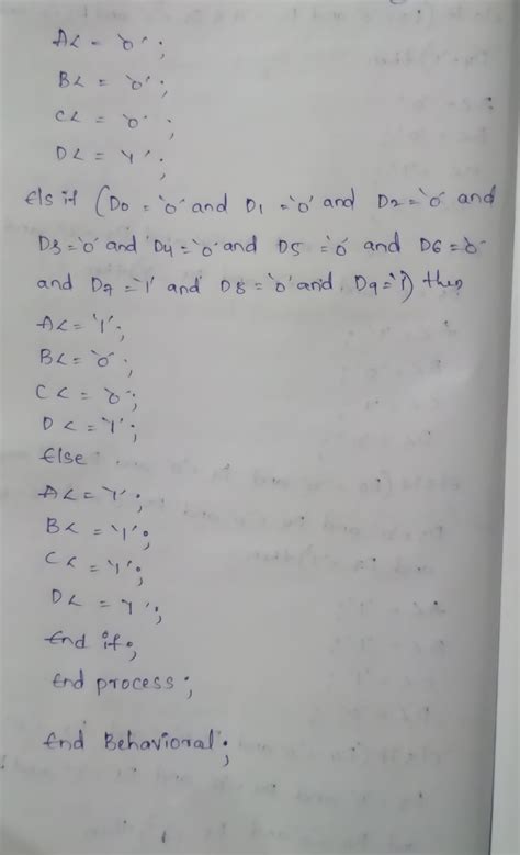 [solved] please write a vhdl file to implement a binary coded decimal course hero