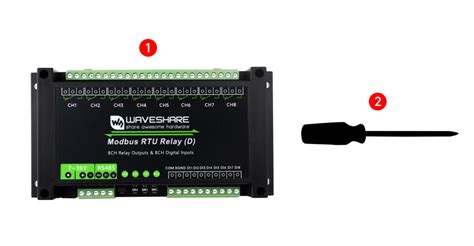 Industrial Modbus RTU 8 Ch Relay Module D With Digital Input And